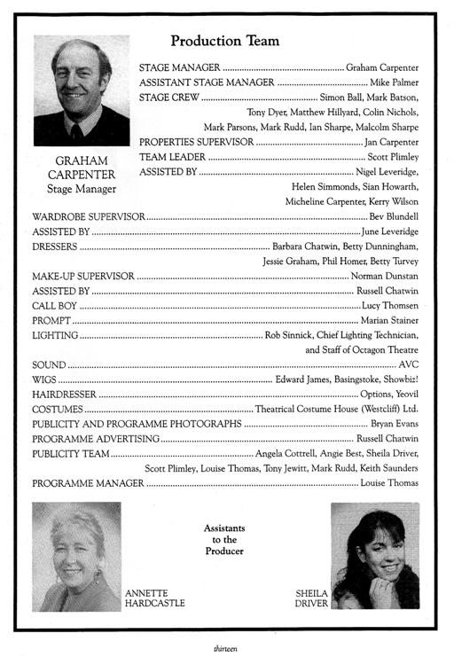 Yeovil Amateur Operatic Society - Past Productions > 1996 > The Pirates ...